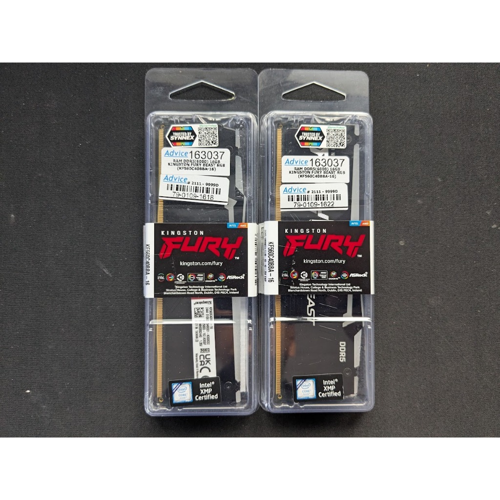 RAM KINGSTON FURY BEAST RGB DDR5(6000) 16GB (16GBX1) (KF560C40BBA-16 ...