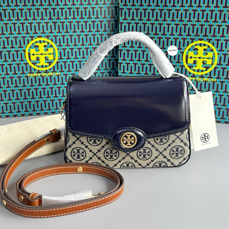 พร้อมส่ง ของแท้ TORY BURCH SMALL MONOGRAM ROBINSON BAG | Shopee Thailand
