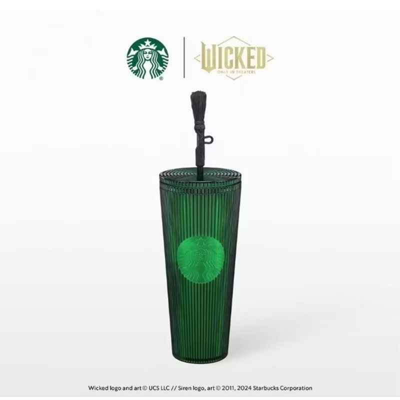 Starbucks x Wicked pleated elphaba cold Cup 24oz. | Shopee Thailand