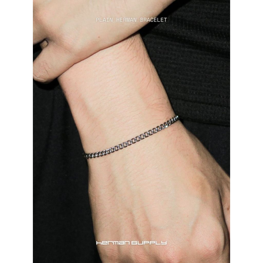 HERMAN SUPPLY - PLAIN HERMAN Bracelet สร้อยข้อมือ สแตนเลส แนวมินิมอล ...