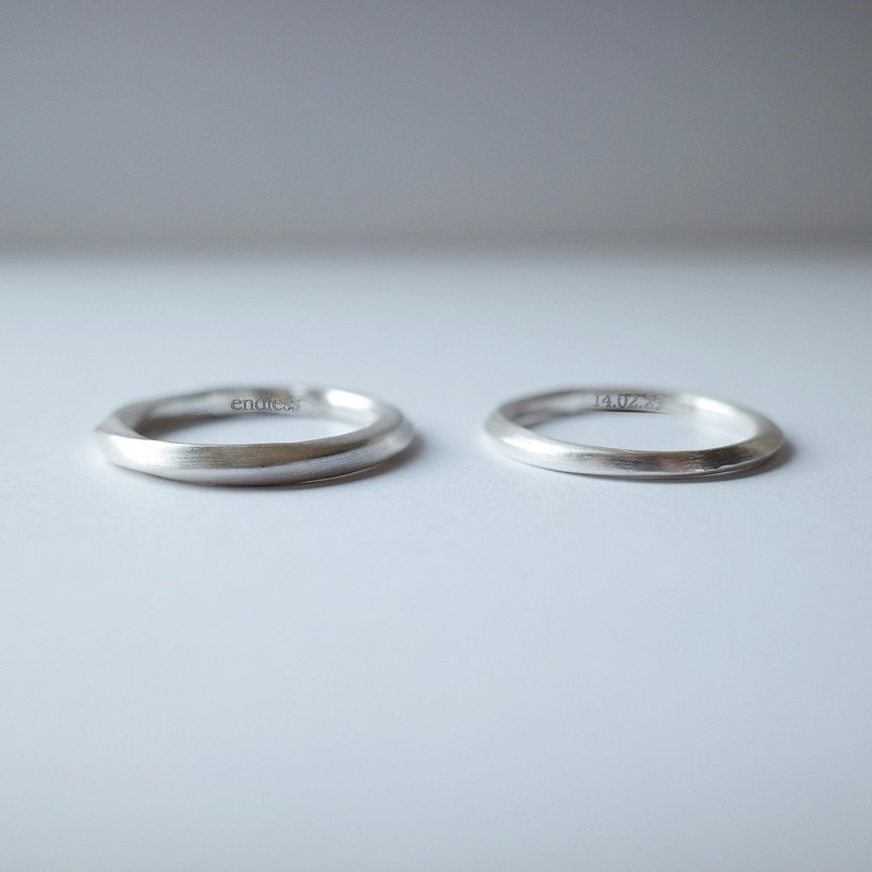 Itti bitti แหวนเงินแท้รุ่น Endless Ring unisex สลักคำฟรี | Shopee Thailand