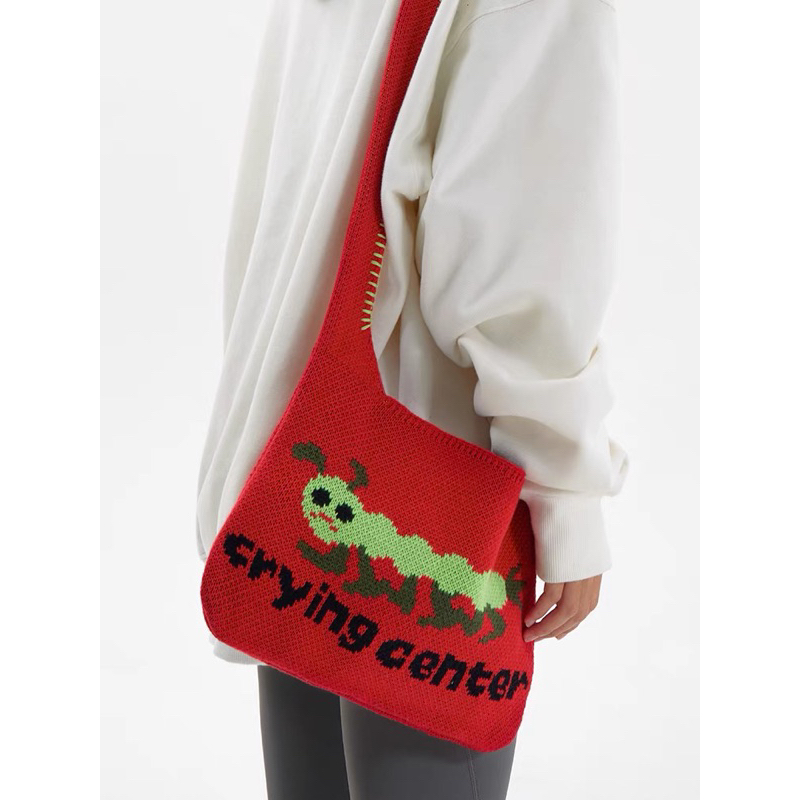 (พร้อมส่ง) crying center - knitted crossbody bag *ลิขสิทธิ์แท้ ...