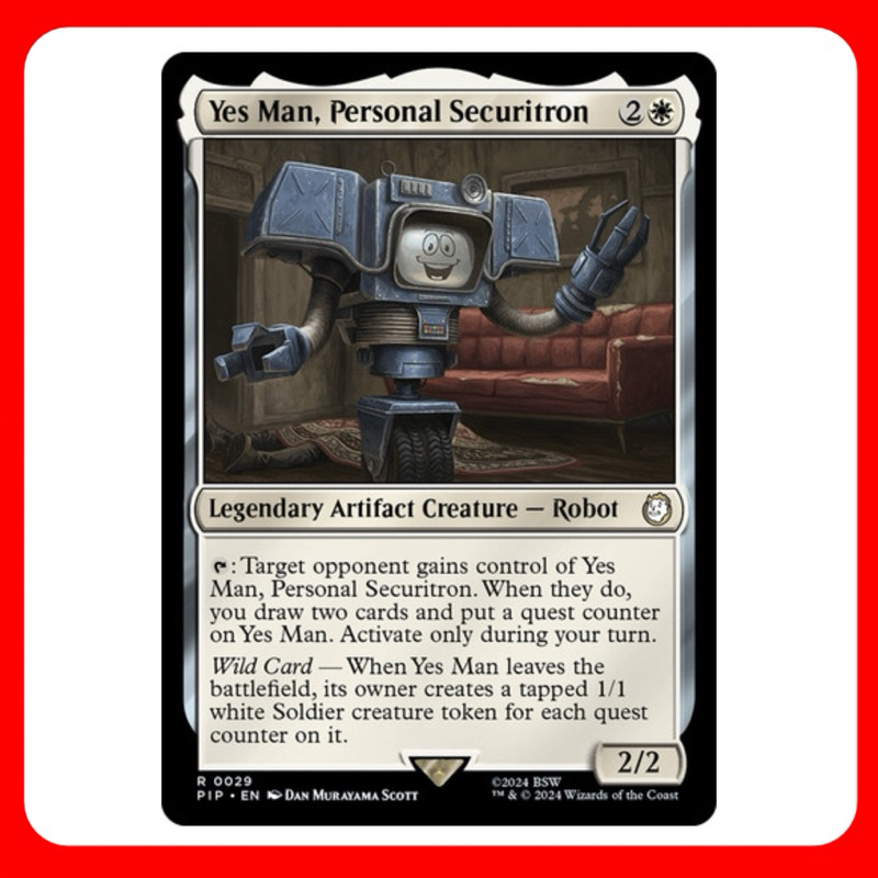 [MTG] Yes Man, Personal Securitron [PIP] [WHITE] [RARE] [NORMAL] [ENG ...