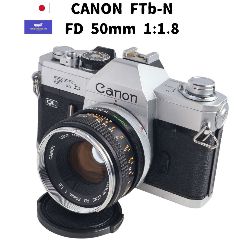 CANON FTb-N QL Silver SLR Film camera + FD 50mm 1:1.8 MF From Japan ...