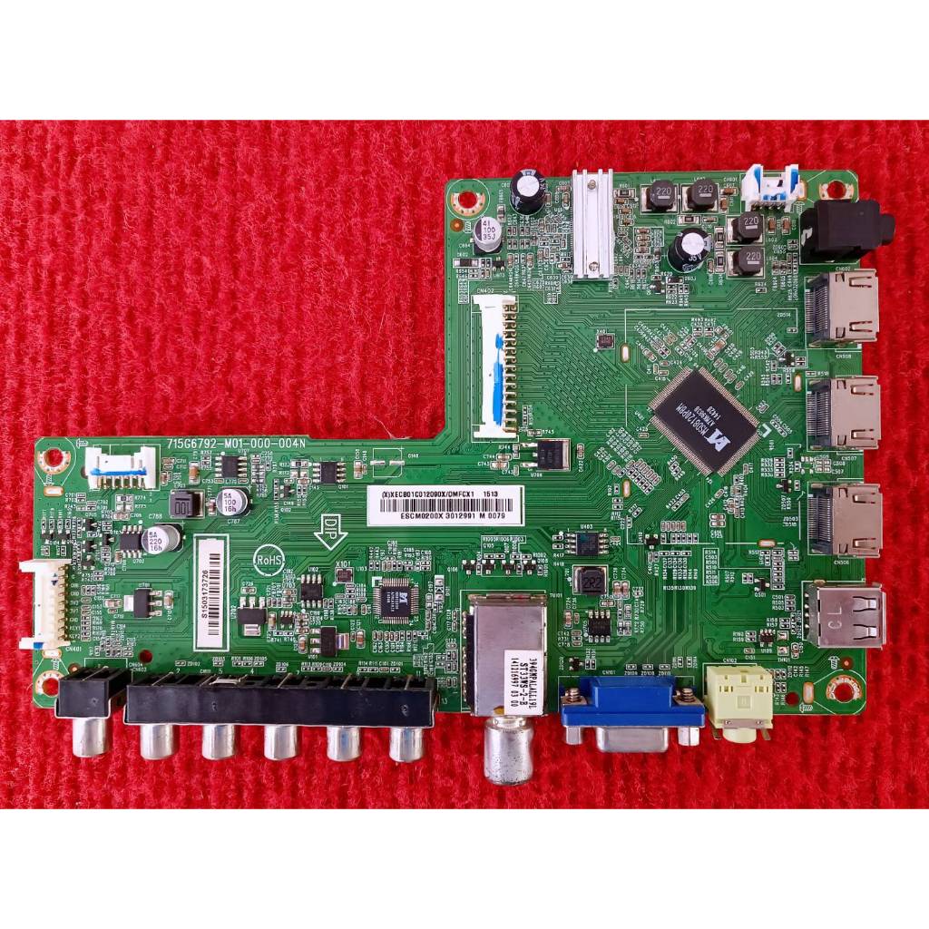 เมนบอร์ดทีวี PHILIPS 32PHT5109S/98 พาสบอร์ด 715G6792-M01-000-004N ...