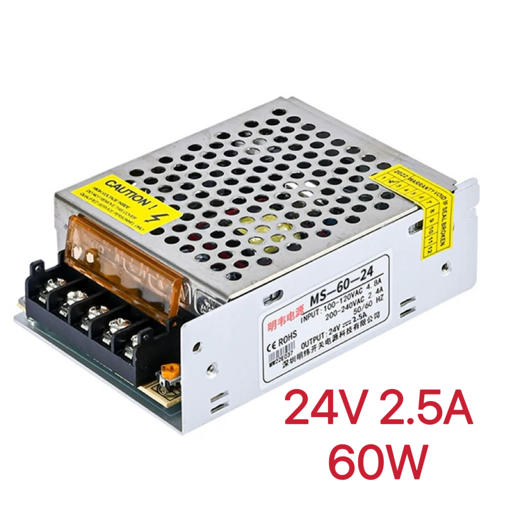 สวิตชิ่งเพาเวอร์ซัพพลาย Switching Power Supply 24V 2.5A 60Watt สำหรับ ...