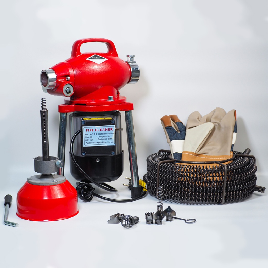 เครื่องทะลวงท่อ ลอกท่อ ใช้ไฟฟ้า 550W รุ่น GQ-80 | Shopee Thailand