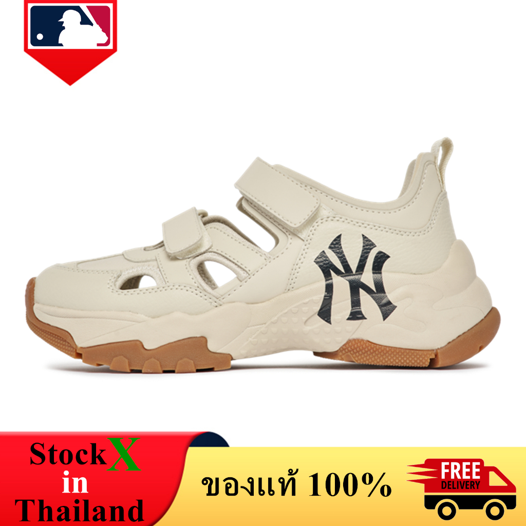 ของแท้ 100% MLB Bigball Chunky Mask Lux Cream รองเท้าผู้ชาย รองเท้า ...