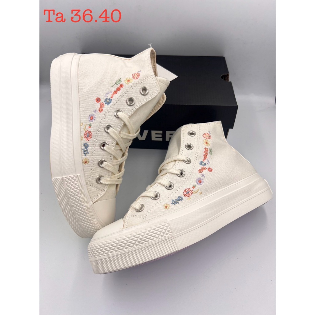 New รองเท้าผ้าใบ Convere Chuck Taylor All Star Long Floral (36-40EU ...