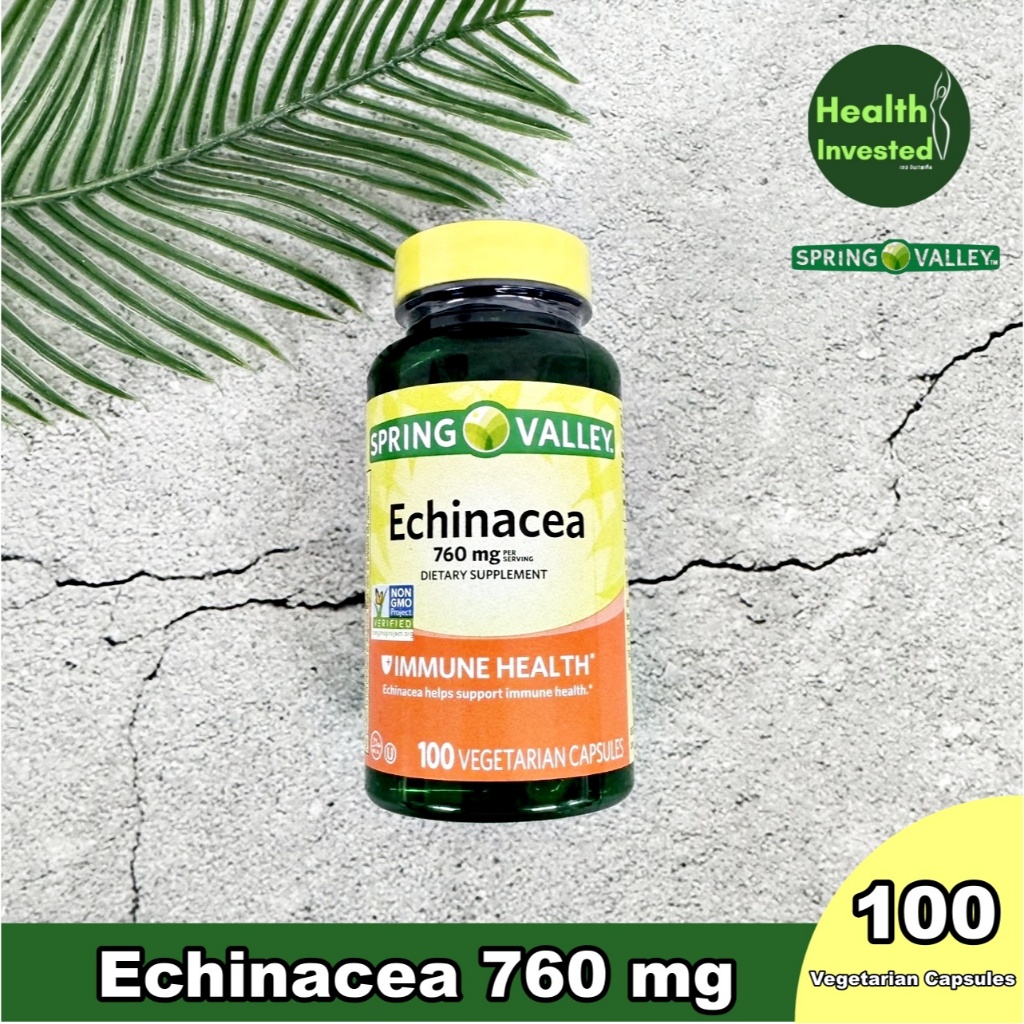 Echinacea 760 mg 100 Vegetarian Capsules เอ็กไคนาเซีย | Shopee Thailand