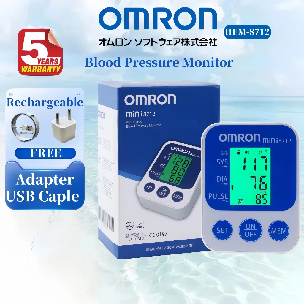 OMRON เครื่องวัดความดัน เกรดทางการแพทย์ เครื่องวัดความดันโลหิต Blood ...