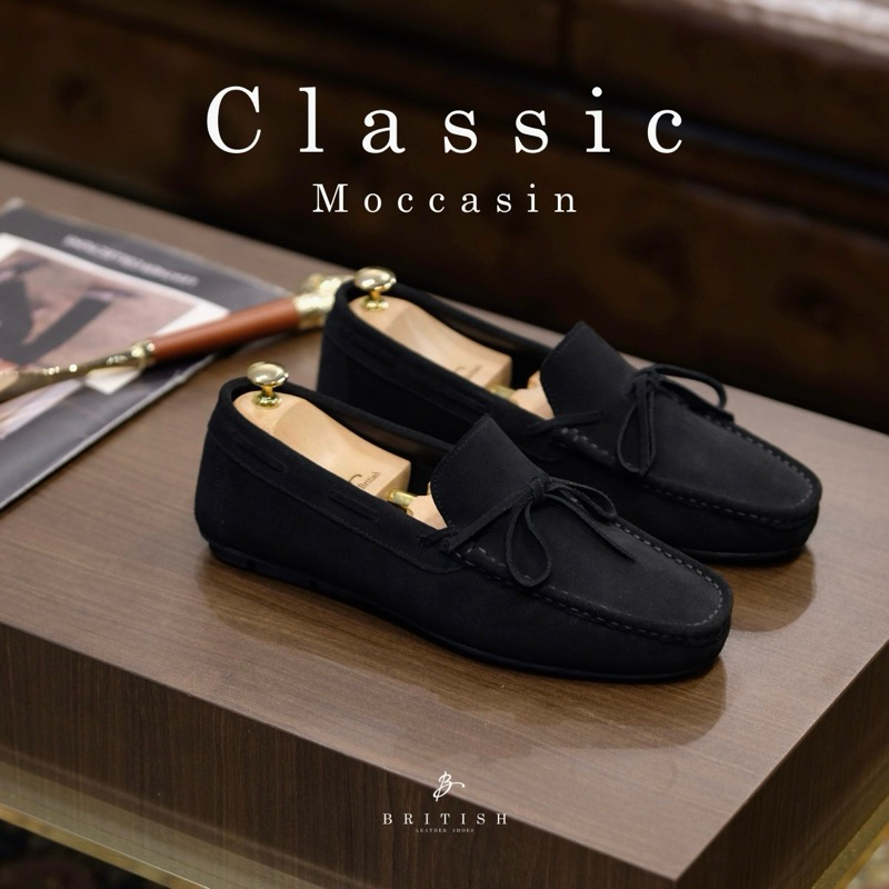 British Classic Moccasin (Black) | Shopee Thailand