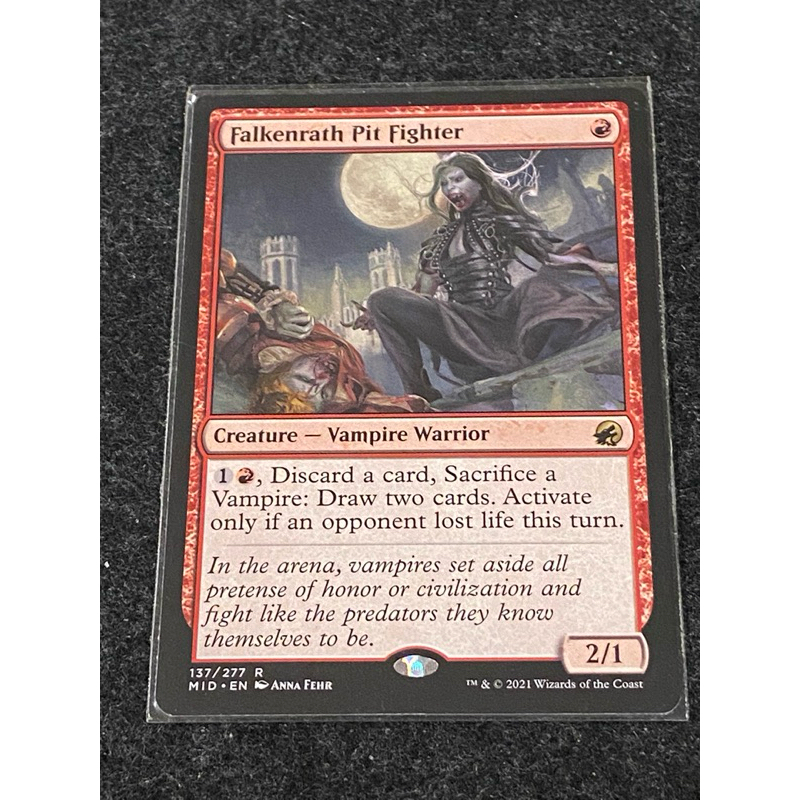 [MTG][MID][DBL] Falkenrath Pit Fighter การ์ดแท้ Magic The Gathering ...