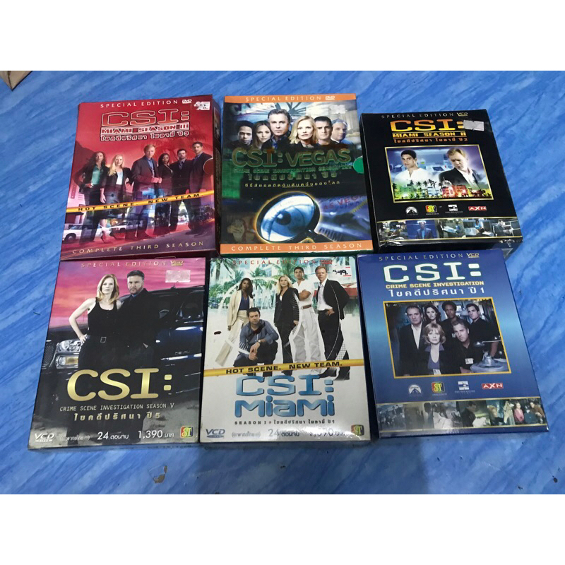 DVD-VCD,ดีวีดี-วีซีดีซีรี่ย์ ,CSI: บ็อกเซ็ต ,แผ่นแท้ มาสเตอร์ มือ 1 | Shopee Thailand