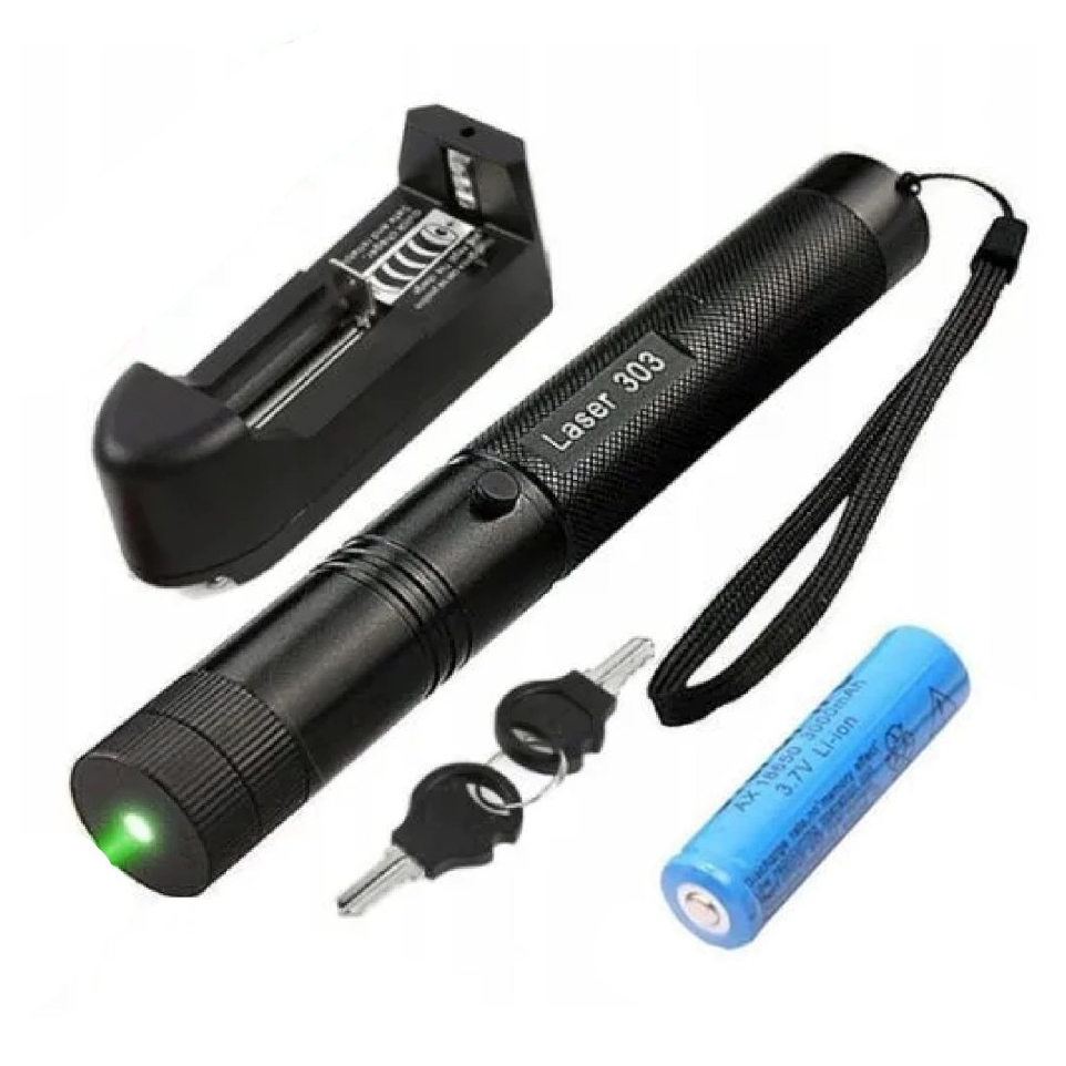 LASER 303 LASER LASER (100mw) JUMBO Red /Green LASER POINTER 18650 ...