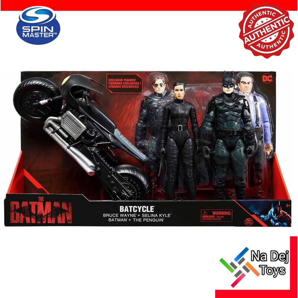Spin Master The Batman Batcycle 4-Pack 12" Figure สปินมาสเตอร์ ดิ แบท ...