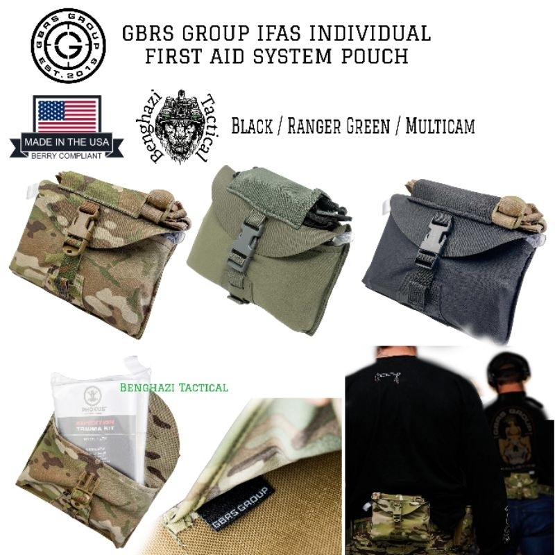 GBRS GROUP IFAS INDIVIDUAL FIRST AID SYSTEM POUCH ของแท้ Made in USA ...