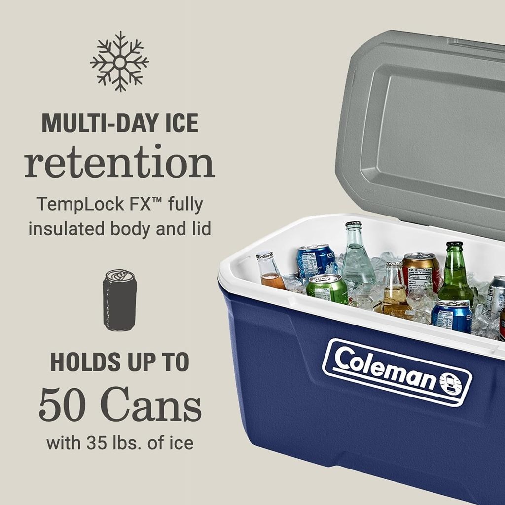 Coleman 316 Cooler Box, Hard Cooler Cold Insulator 52 QT 49L กระติก ...