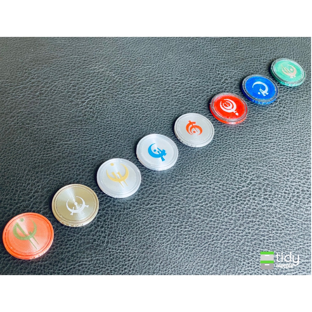 Upgrade Metal Token สำหรับเกม Mistborn The Deck Building Game | Shopee ...