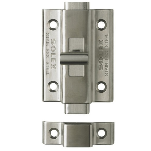 กลอนห้องน้ำ SOLEX TOILET-S STAINLESS STEEL | SOLEX | TOILET-S กลอนประตู อุปกรณ์ประตู ประตูและ ...