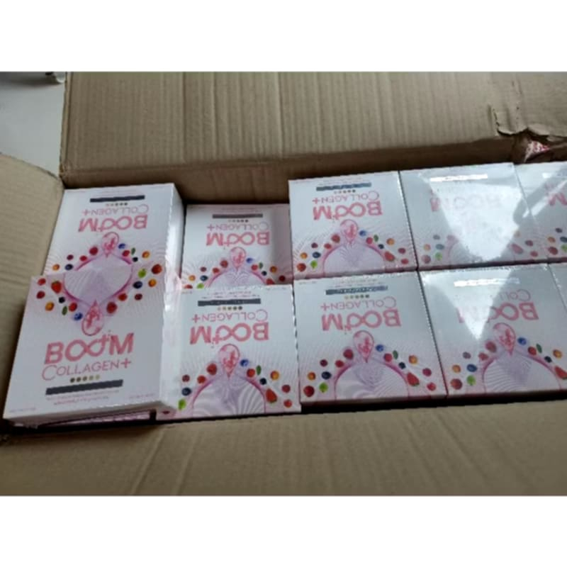 Boom Collagen Plus บูม คอลลาเจน พลัส 14 ซอง หมดอายุ 01/2569 ขายส่ง | Shopee Thailand