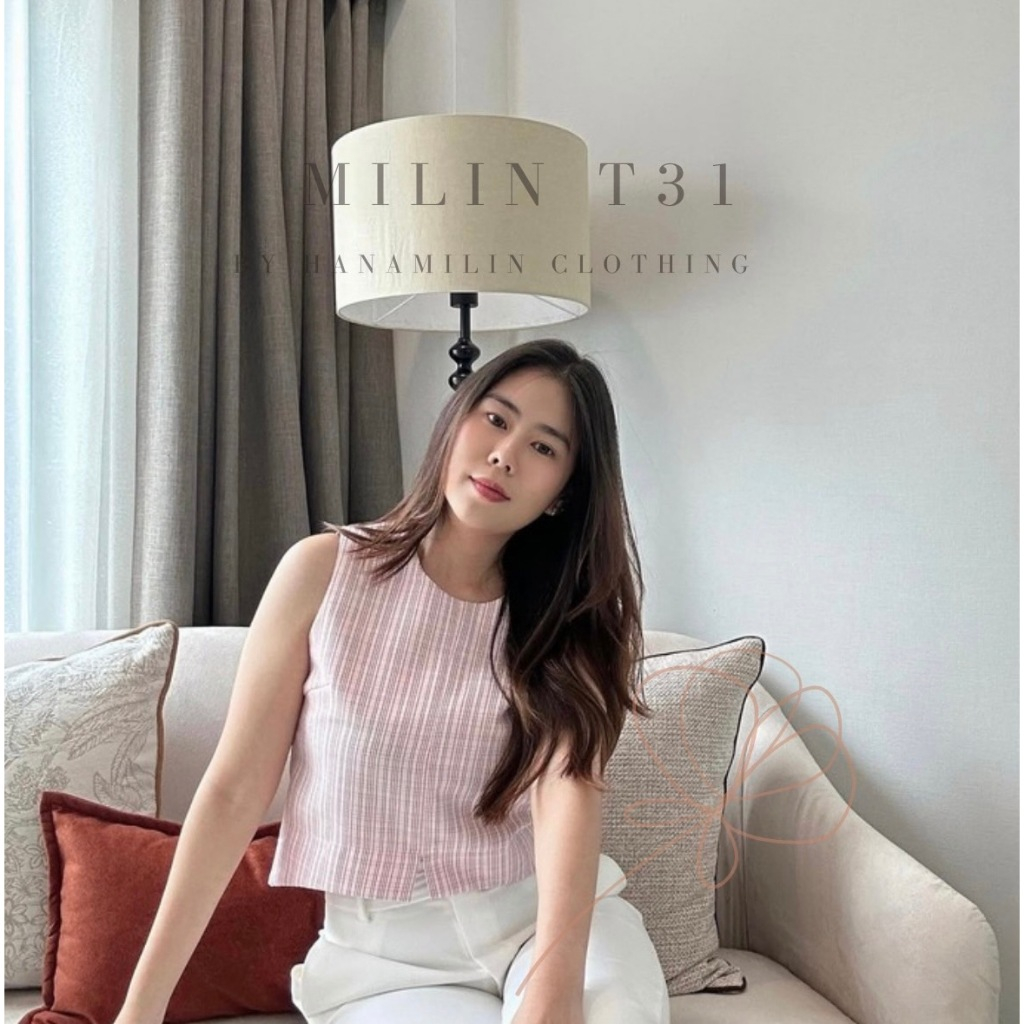 Milin T32 เสื้อหน้าสั้นหลังยาว by hanamilin clothing | Shopee Thailand