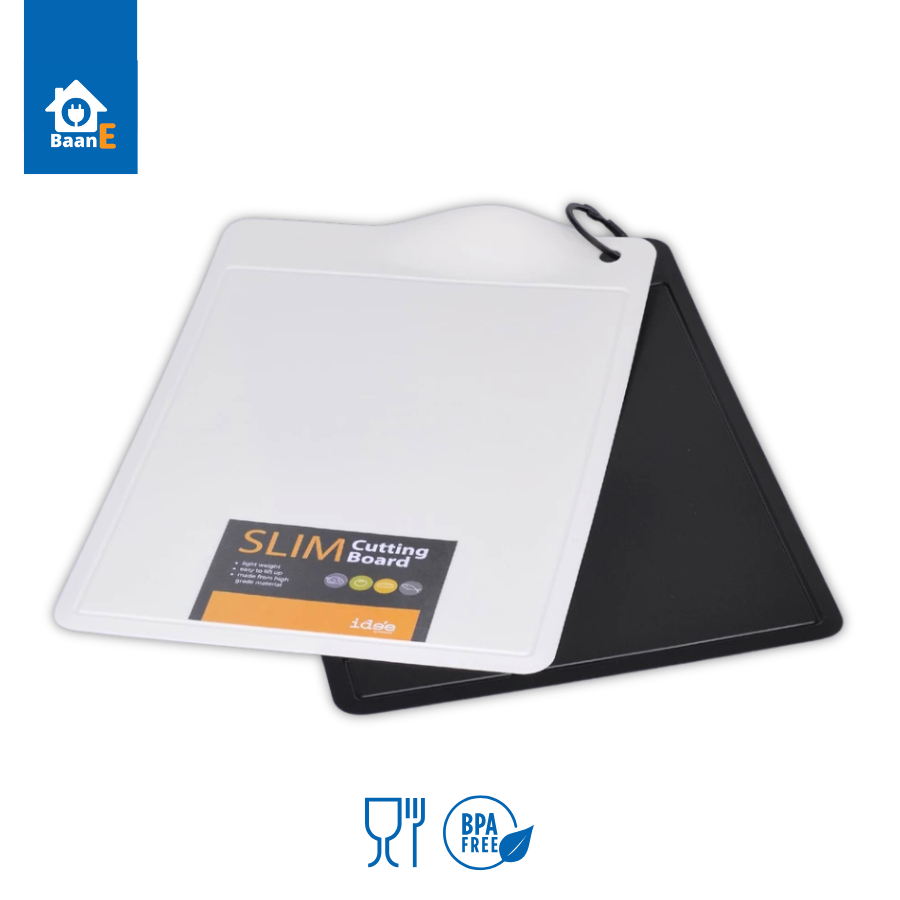 BaanE เขียงพลาสติก 2 ชิ้น ขนาดใหญ่ 25x36 ซม. บิดเทอาหารได้ เขียง เขียง ...