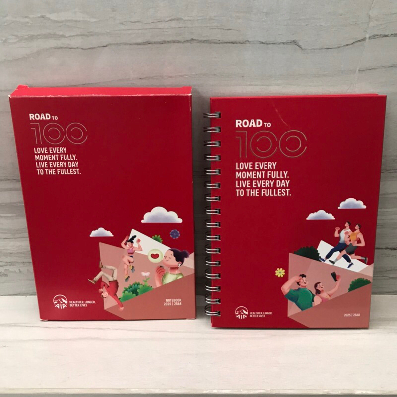 Notebook สมุด AIA ปี 2568 (2025) ของใหม่ มือ 1 สีสันสวยมาก ไดอารี่ สวย ...