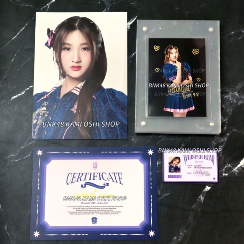 [*อ่านก่อนซื้อ] Galeya BNK48 ลายเซ็นจริง เกลย่า Oshi photo Whisper roar Original Stage + ID Card ...