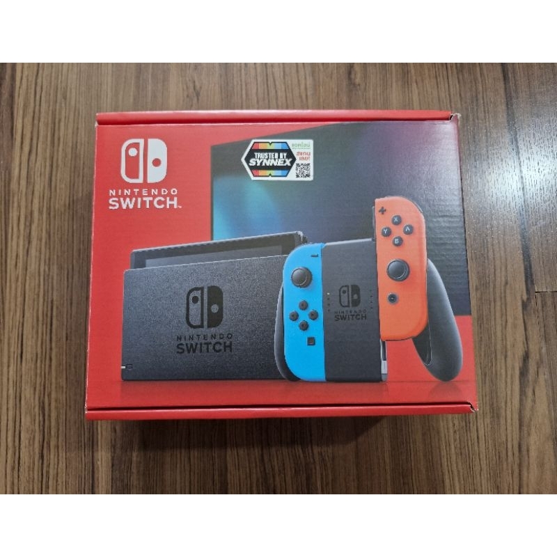 Nintendo switch V.2 กล่องเเดง สี Neon อุปกรณ์ครบกล่อง | Shopee Thailand