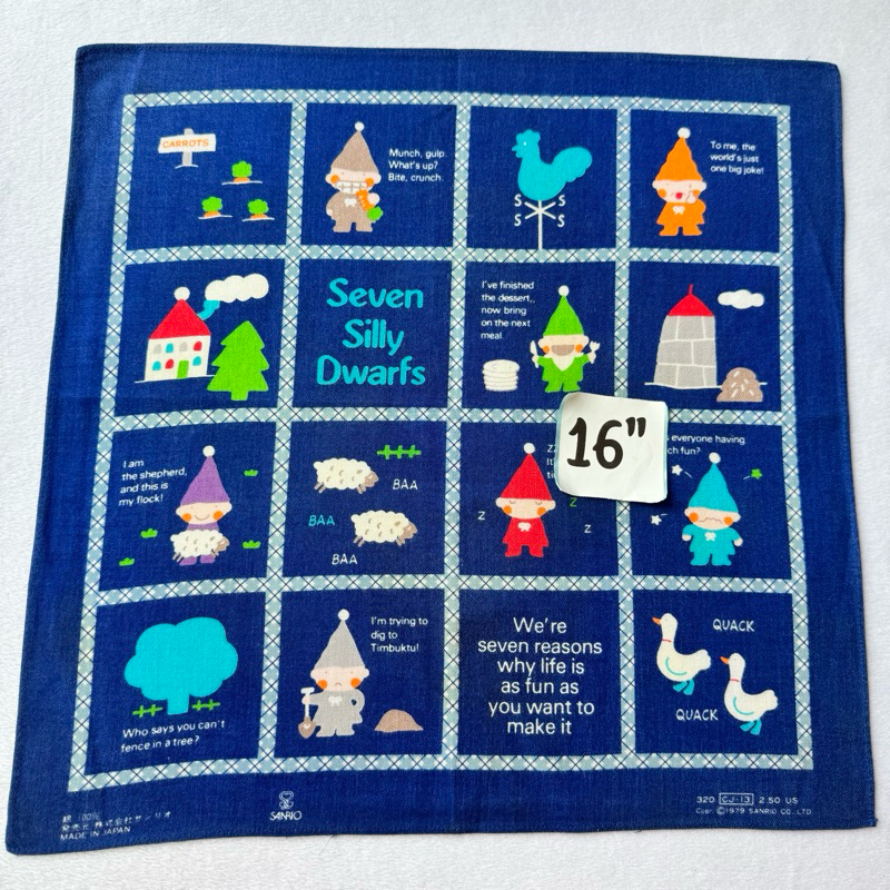 Seven Silly Dwarfs ผ้าเช็ดหน้า ซานริโอ้ | Shopee Thailand