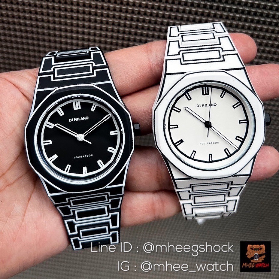 D1 Milano Limited Edition PolyCarbon Sketch Black& White Color 3D Cartoon Effect | Shopee Thailand
