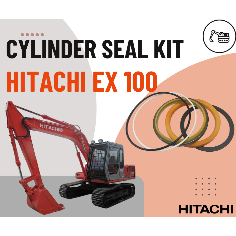 ซีลกระบอกไฮดรอลิค HITACHI EX100-1 EX100-2 ซีลลูกสูบ ซีลแกน ซีลปากกระบอก ...