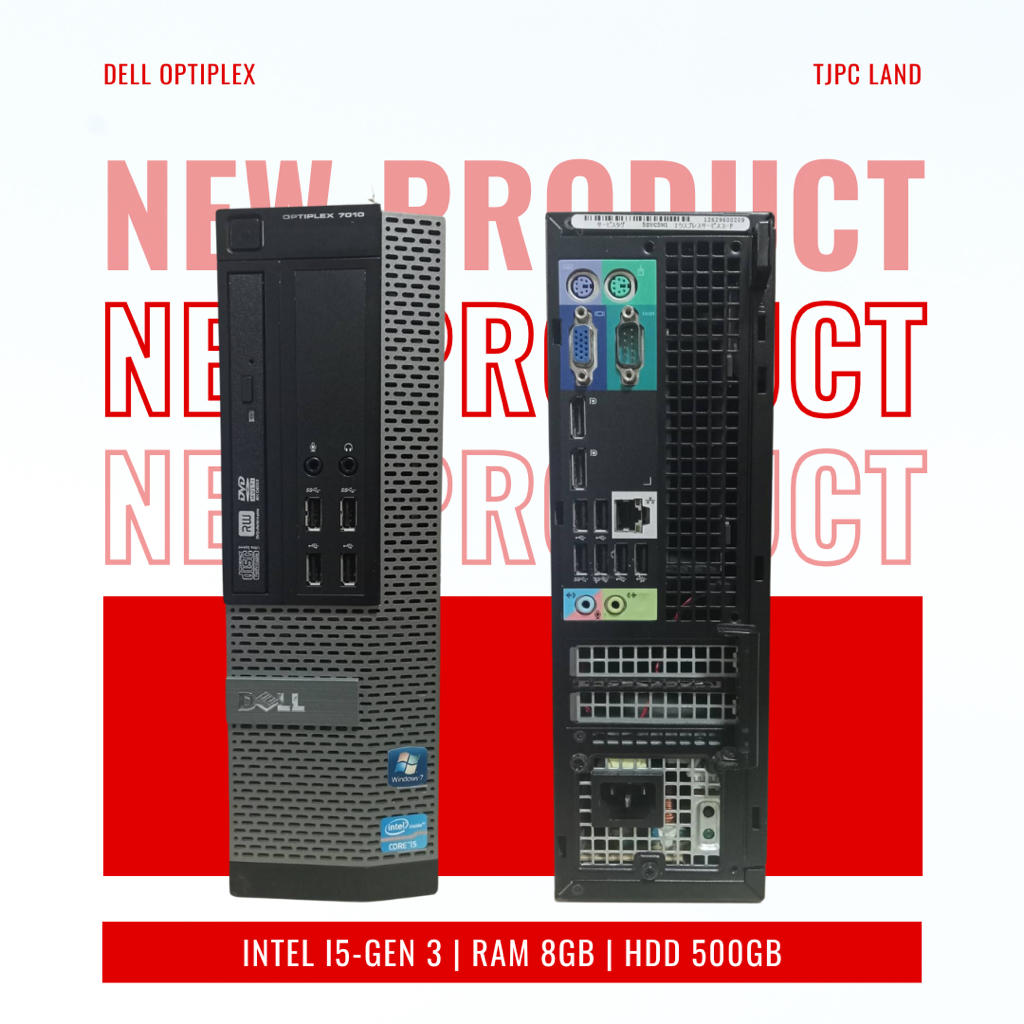 DELL Optiplex I5-Gen 3 | RAM 8GB | HDD 500GB | SECOND HAND ลงโปรแกรมพร้อมใช้งาน แถมฟรีสาย AC 1 ...