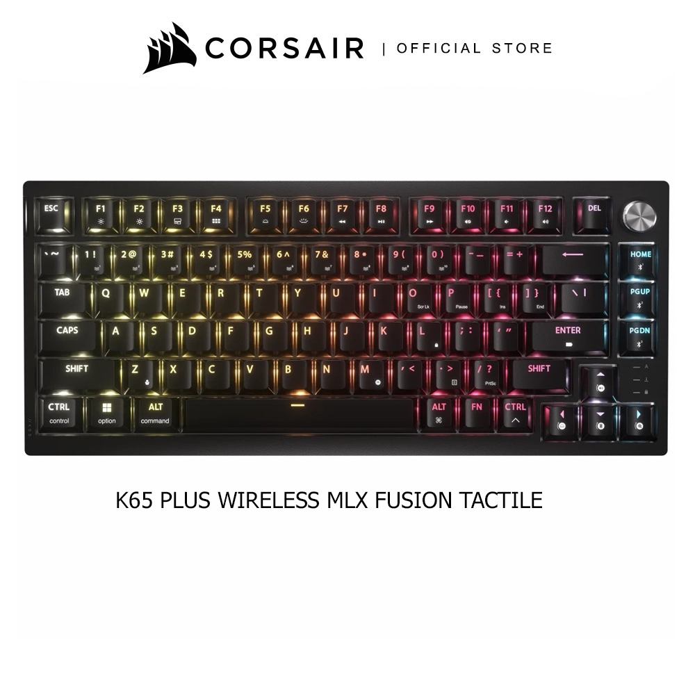 CORSAIR GAMING K/B K65 PLUS WIRELESS MLX FUSION TACTILE SW [US] : CH ...