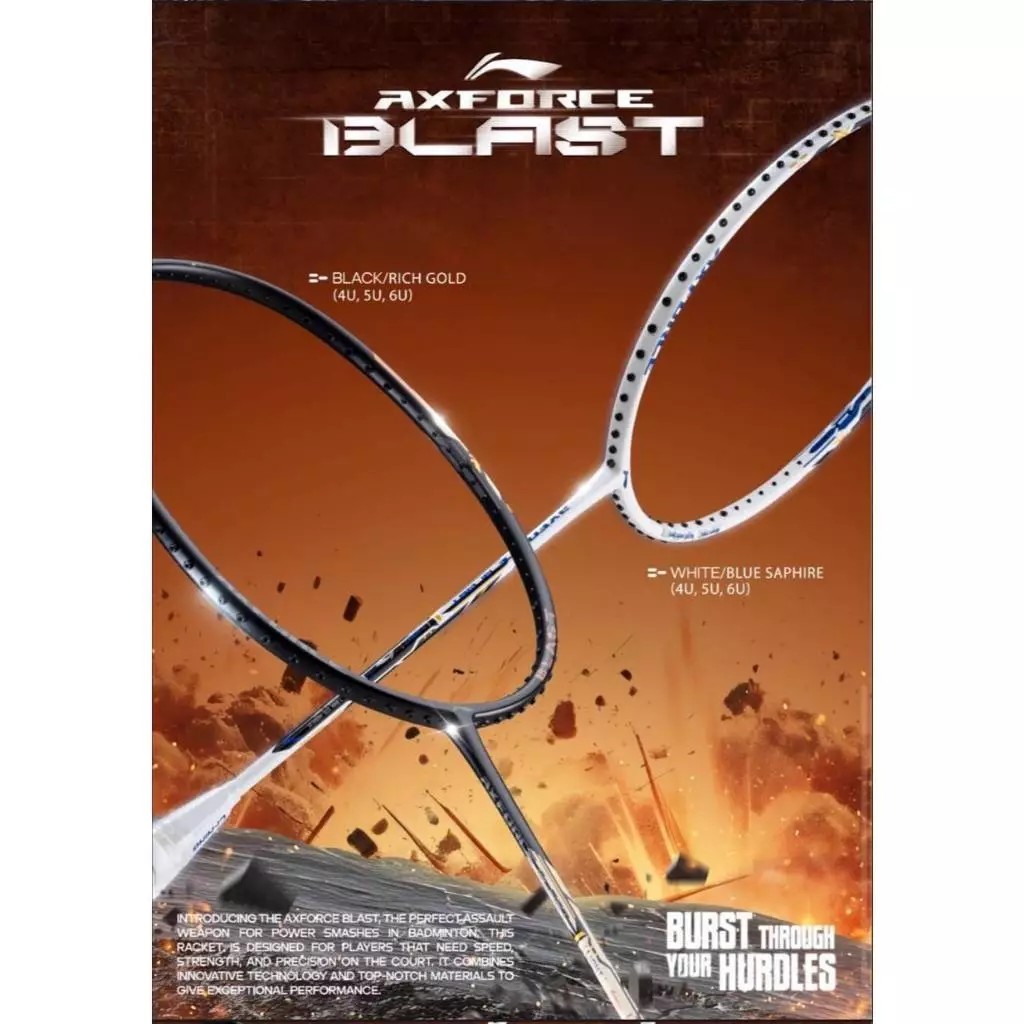 LI-NING AXFORCE BLAST (4U/5U/6U) ไม้แบดมินตัน [แถมเอ็น+ขึ้นเอ็นฟรี+กริป ...