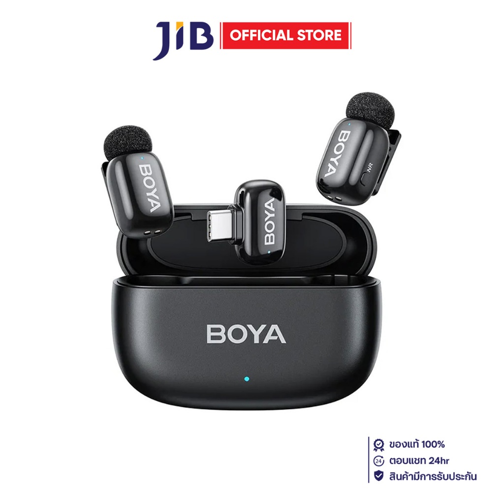 WIRELESS MICROPHONE (ไมโครโฟนไร้สาย) BOYA MINI 2 MIC + USB-C RECEIVER ...