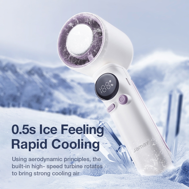 JAMAY Mini Portable Fan FS930 พัดลมพกพา พัดลมไอเย็น ปรับระดับได้ 100 ...