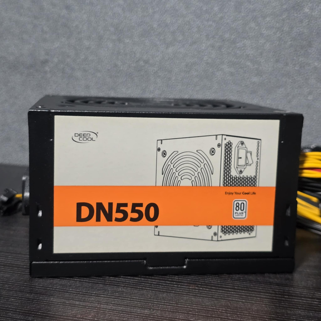 POWER SUPPLY (อุปกรณ์จ่ายไฟ) DEEPCOOL DN550 550W 80 PLUS มือ2 (ไม่มีกล่อง) ใช้งานปกติ ประกัน 7 ...