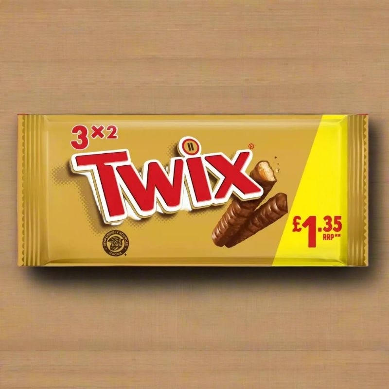 Twix Chocolate Biscuit Bars Multipack ( 3 x 40g )120g - ทวิกส์ ช็อกโกแลตบิสกิตแบบเเท่ง 120กรัม ...