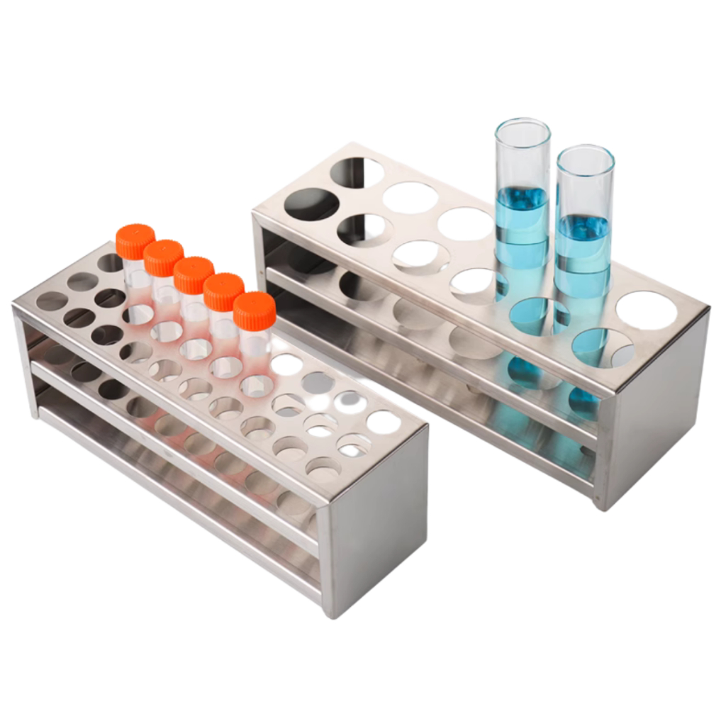 ชั้นวางหลอดทดลองสแตนเลส 304 ชั้นวางหลอดทดลอง (Test Tube Rack Stainless ...