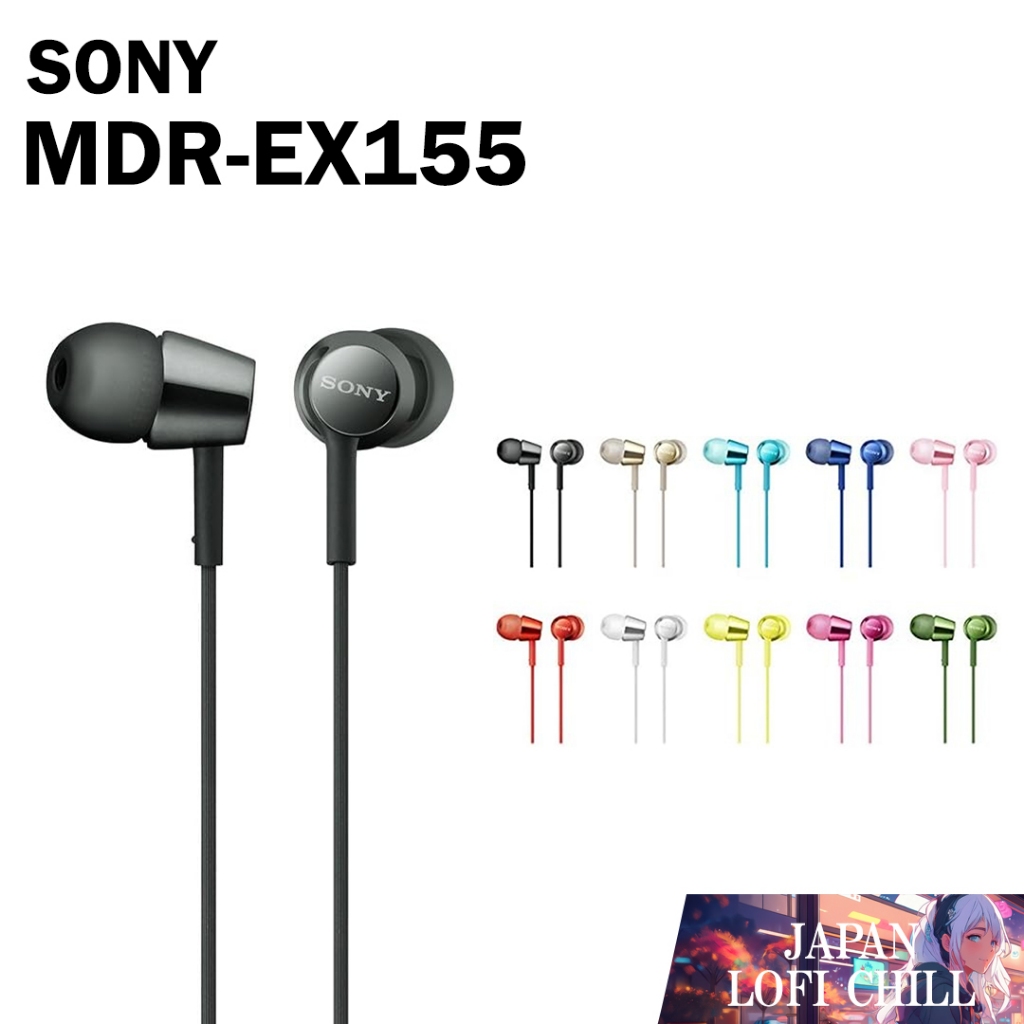 Sony หูฟังมีสาย หูฟังแบบอินเอียร์ MDR-EX155【Straight from Japan ...