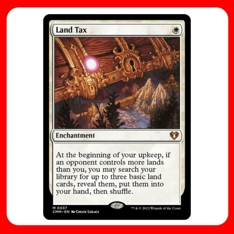 [MTG] Land Tax [CMM] [WHITE] [MYTHIC] [NORMAL] [ENG] (การ์ดเมจิค ...
