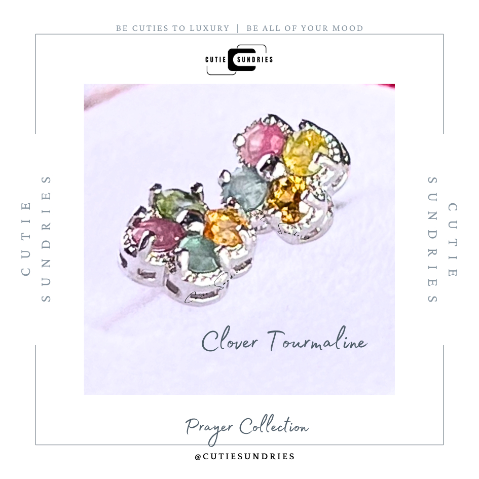 [พร้อมส่ง] Cutie Sundries ต่างหูเงิน 925 ประดับพลอยแท้ E036 | Shopee Thailand