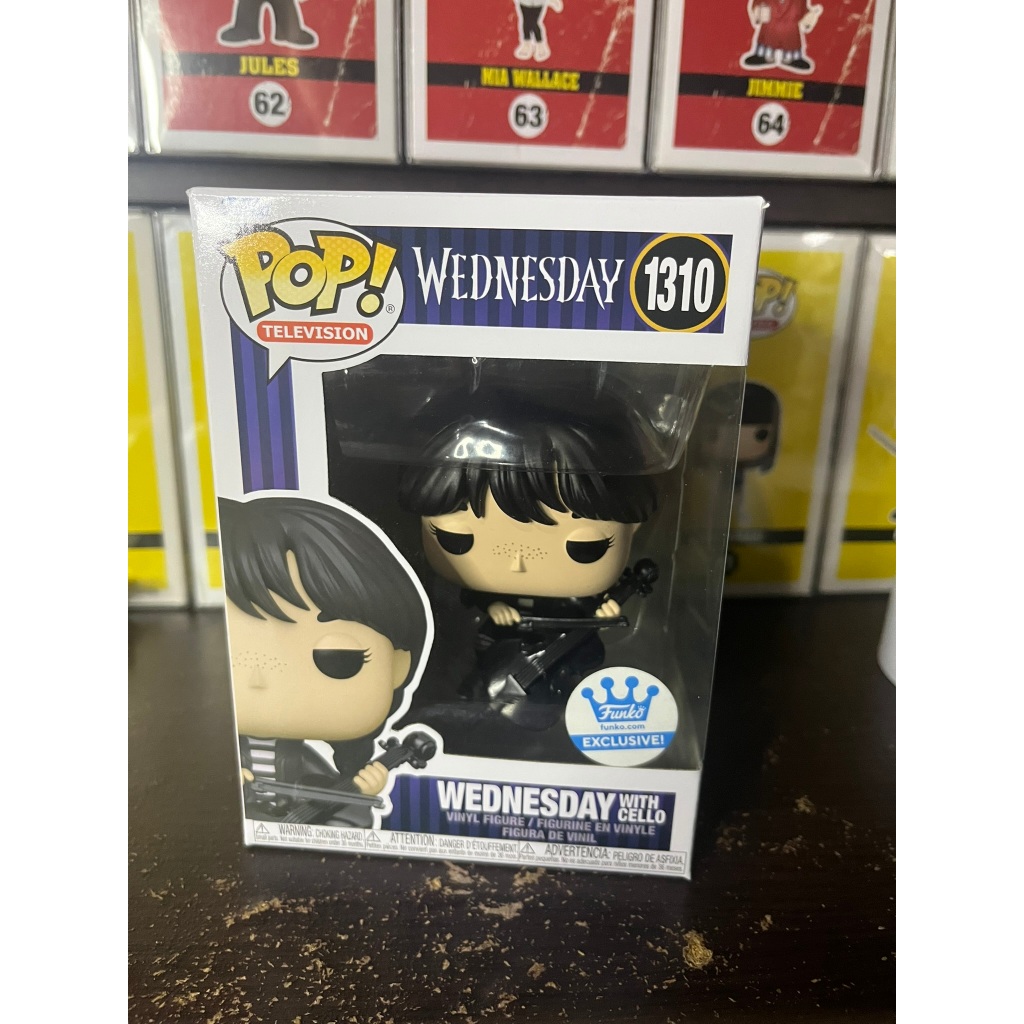 ฟิกเกอร์ Funko Pop #1310 Wednesday with Cello ซีรีส์ Wednesday ตัวพิเศษ Funko Shop ของใหม่ สภาพ ...