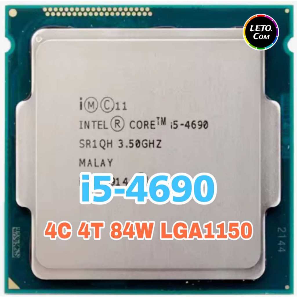ซีพียู CPU Intel Core i5-4690 4คอ 4เทรด 84W LGA 1150 ฟรีซิลิโคน1ซอง i5 ...