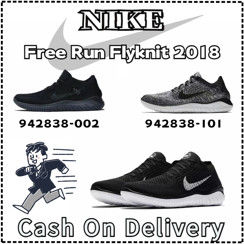 【NIKE OFFICIAL STORE】Nike Free Run Flyknit 2018 ถักตาข่ายรองเท้าวิ่งที่มีน้ำหนักเบาและระบายอากาศ ...