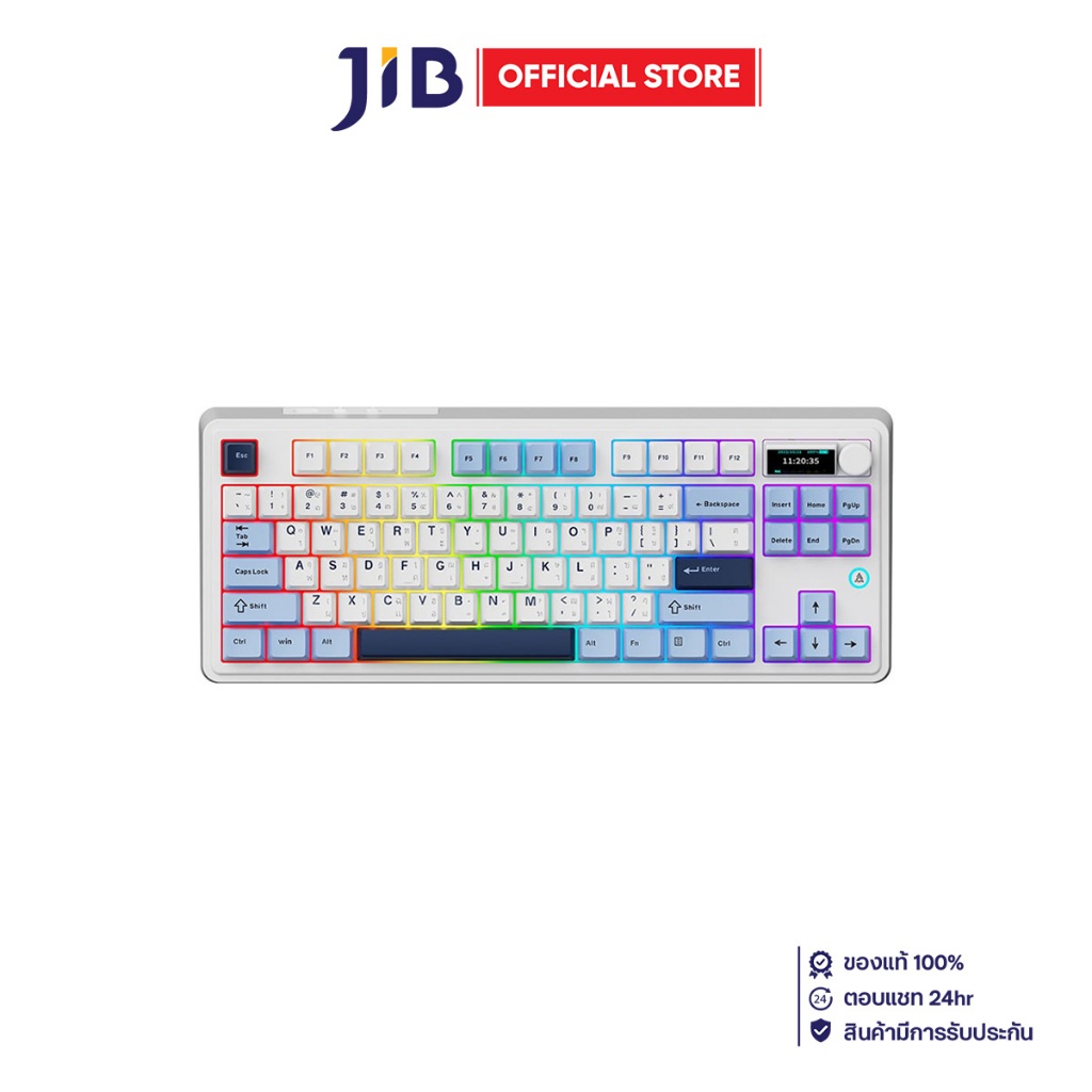 KEYBOARD (คีย์บอร์ด) AJAZZ AK870 PLUS MAILA SWITCH RGB EN/TH - CLOUD ...