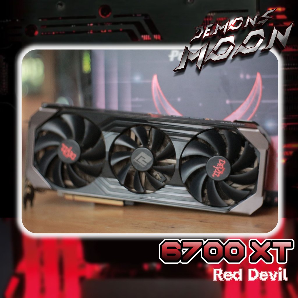 6700XT Red Devil powercolor AMD RADEON 12GB GDDR6 กาดจอมือสอง + ประกัน ...