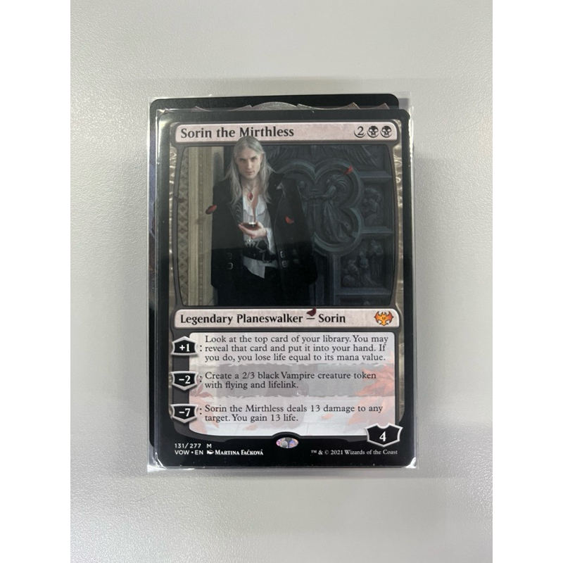 การ์ด MTG Sorin the Mirthless Black Magic the Gathering EDH รุ่น VOW ...
